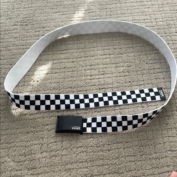 Vans | Accessories | Vans Checkered Belt In Black And White | Poshmark